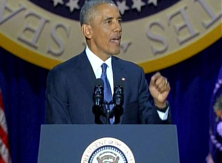 Barack Obama farewell speech: POTUS says his goodbye with a plea for ...