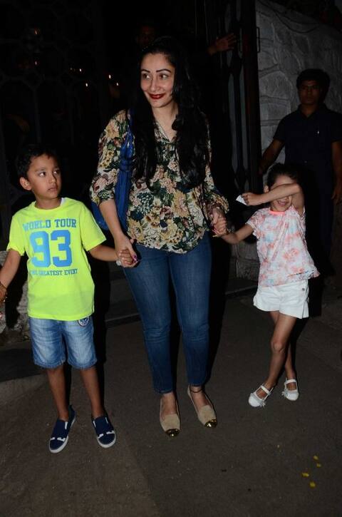 SEE PICS: Sanjay Dutt's wife Maanayata's DINNER DATE with her kids ...
