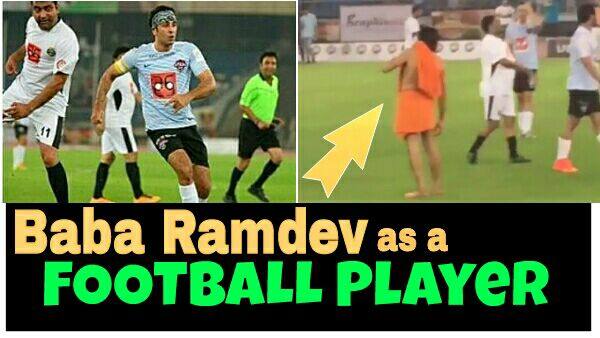 PICS & VIDEO! Baba Ramdev PLAYS FOOTBALL with Ranbir & Celebs for a ...
