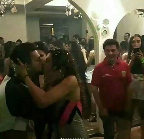 Ravi Dubey's PASSIONATE KISS with wife Sargun Mehta at her birthday bash!