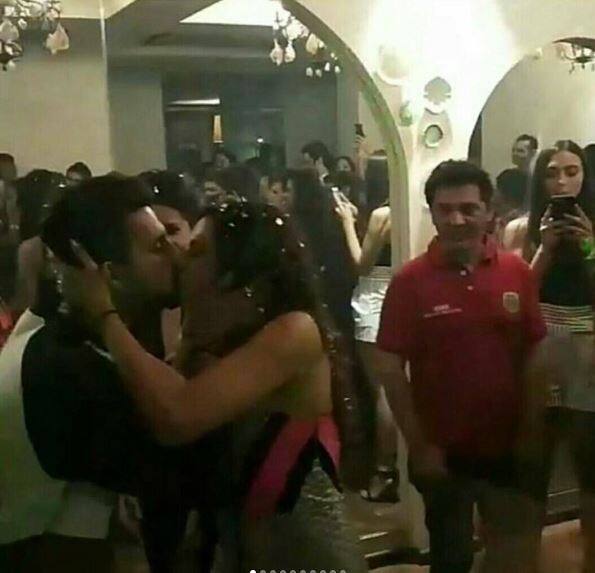 Ravi Dubey's PASSIONATE KISS with wife Sargun Mehta at her birthday bash!