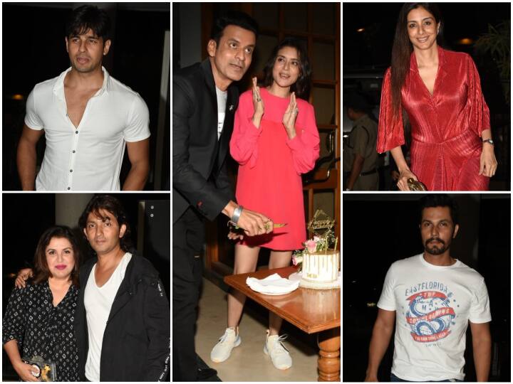 Manoj Bajpayee 50th BIRTHDAY party Sidharth Malhotra, Tabu, Randeep ...