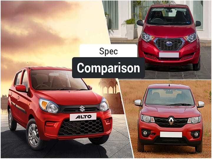 Spec Comparison- Maruti Suzuki Alto Vs Renault Kwid Vs Datsun redi-GO ...