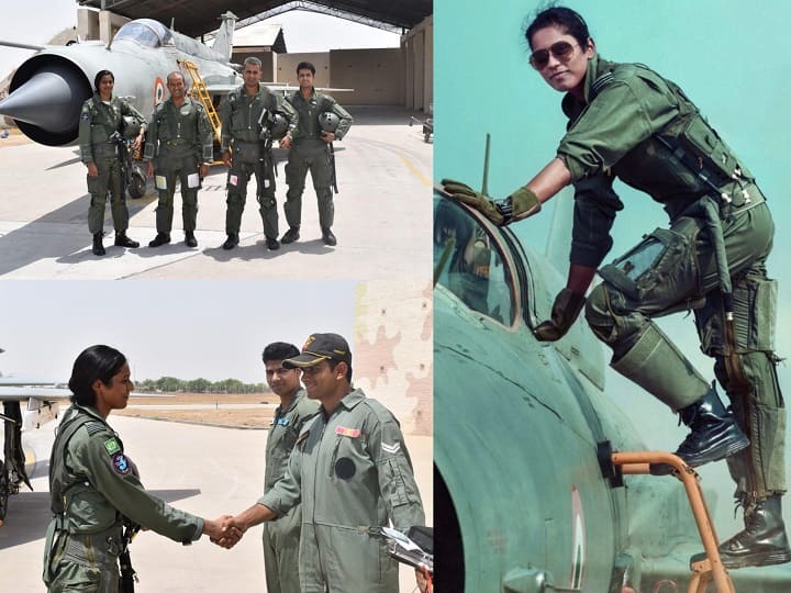 PICTURES- Meet Indias First Female IAF Fighter Pilot Bhawana Kanth Qualified To Undertake Combat ...