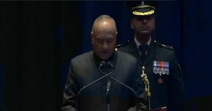 RK Mathur Sworn In As First Lt Governor Of Ladakh, Umang Narula To Be ...