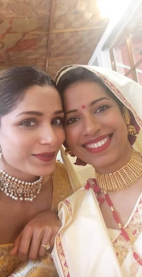 Freida Pinto Sister Sharon Pinto Gets MARRIED, Actress Attends Wedding ...