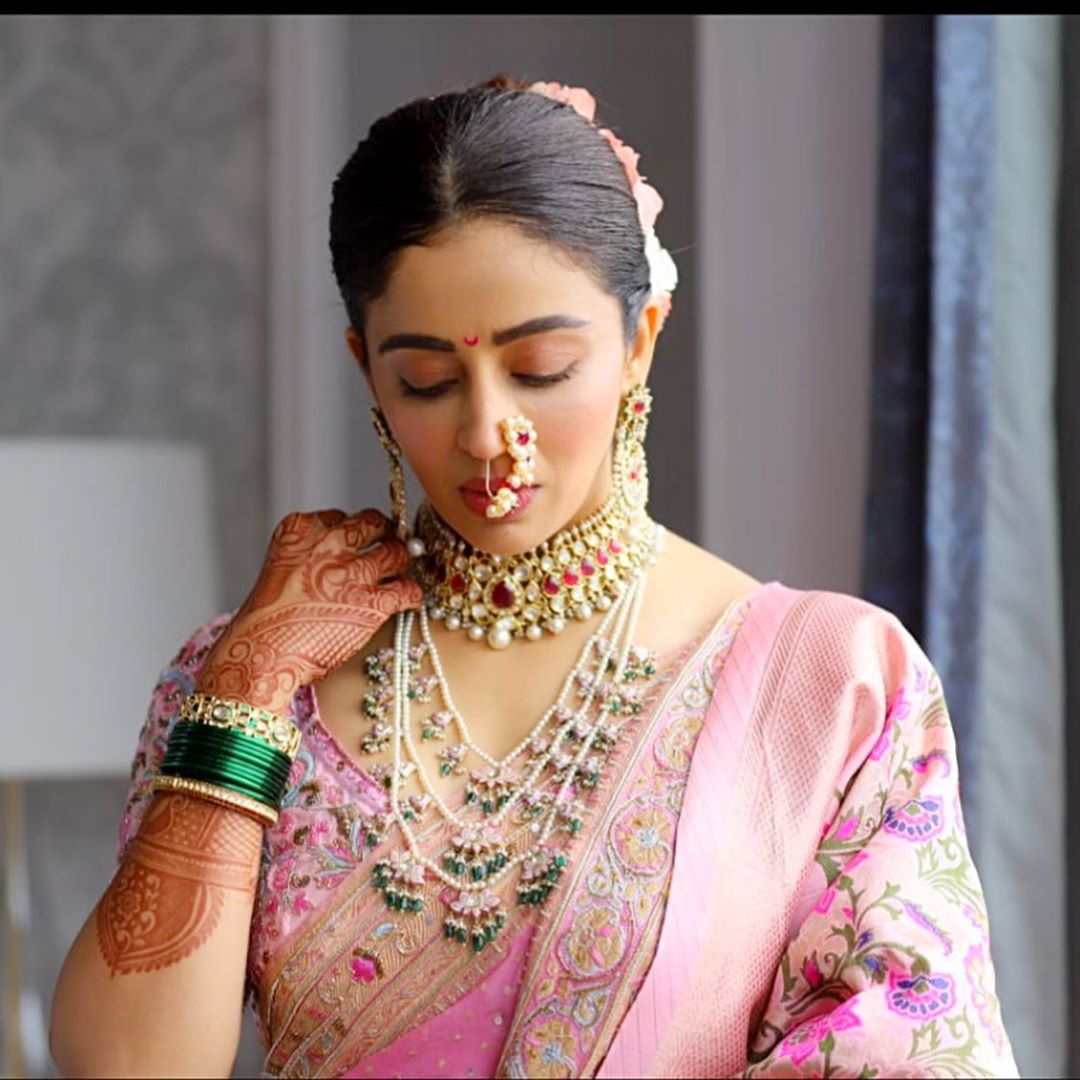 Bigg Boss 12 Contestant Nehha Pendse Wedding Reception Pictures Photos