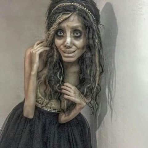 Instagram Star Sahar Tabar Aka Zombie Angelina Jolie Put On Ventilator ...