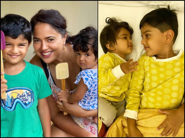 Sameera Reddy Shares ADORABLE PIC Of Her Kids, Gives Glimpse Of ...
