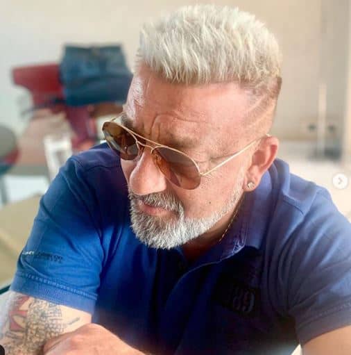 IN PICS: Sanjay Dutt Flaunts Platinum Blonde Hairdo As He Opted For A ...