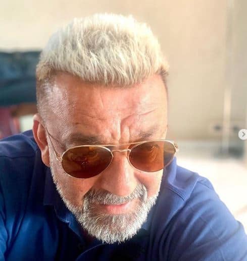 IN PICS: Sanjay Dutt Flaunts Platinum Blonde Hairdo As He Opted For A ...