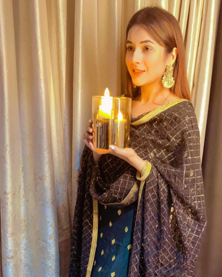 PICS: Bigg Boss 13's Shehnaaz Gill Wears Fan-Gifted Dress On Diwali ... PICS: Bigg Boss 13's Shehnaaz Gill Wears Fan-Gifted Dress On Diwali ...