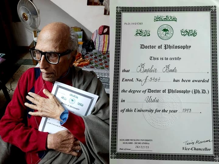 Bashir Badr Receives His PhD Degree From AMU After 47 Years