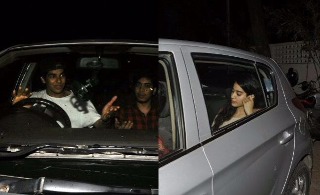 Sridevis Daughter Jhanvi Kapoor Shahid Kapoors Brother Ishaan Khattar Watch Baywatch Together