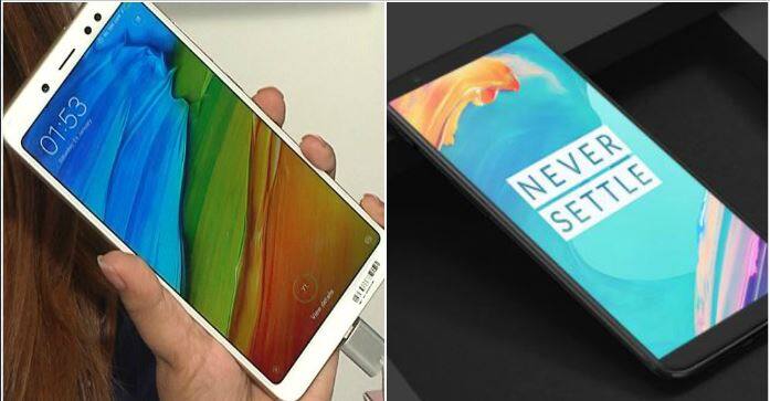 OnePlus 5T Vs Redmi Note 5 Pro, Price of OnePlus 5T and Redmi Note 5 ...