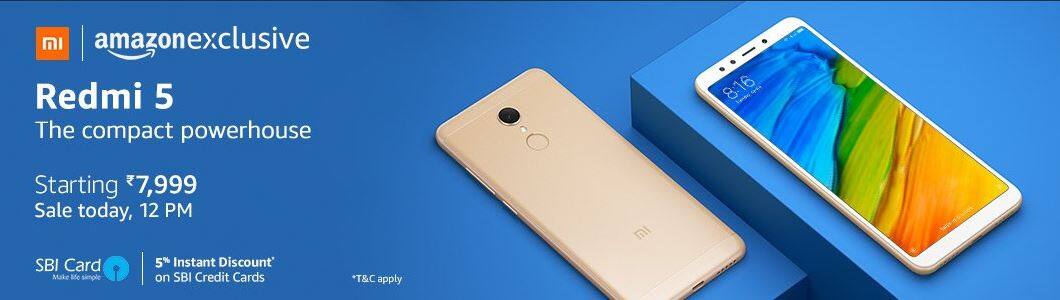 Redmi 5 First Flash Sale Today, Know Price And Specification | शाओमी का ...