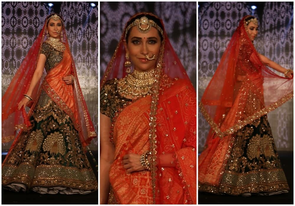 karishma kapoor in rajasthani bridal look grab the eyeball on ramp at ...