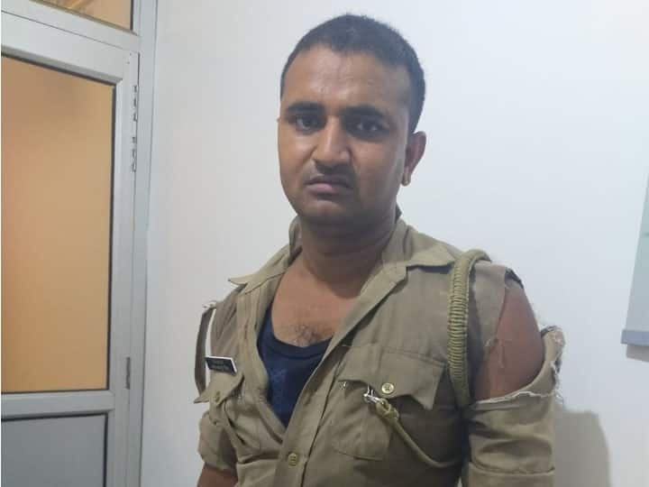 Attack on BJP MLA Brijesh Prajapati convoy gunner injured in Lucknow ...