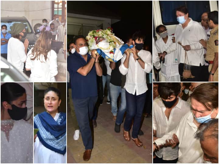 Rajiv Kapoor Last Rites- Ranbir Kapoor-Randhir Kapoor perform last ...