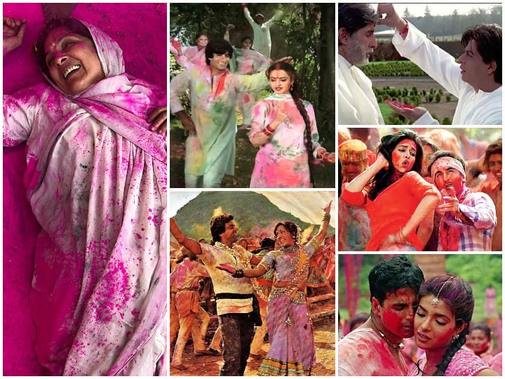 Happy Holi 202 Bollywood films Iconic Scenes Rekha Amitabh Bachchan ...