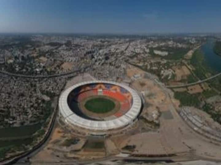 Viral Photo bcci tweet aerial view of world largest cricket stadium ...