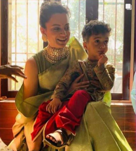 Bollywood kangana ranaut photo from brother akshat pre wedding badhai ...