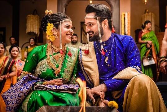 Siddharth Chandekar and Mitali Mayekar wedding moments | In Pics ...
