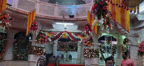 Attractive Lighting To The Temple On The Occasion Of Anganewadi Yatra ...